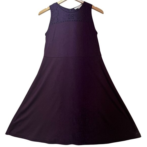 LOFT | Dresses | Loft Women Aline Shift Dress Sleeveless Stretch Sz 8p ...